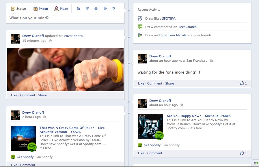 Hands on with Facebook Timeline - The Story of your Life - The Next Web