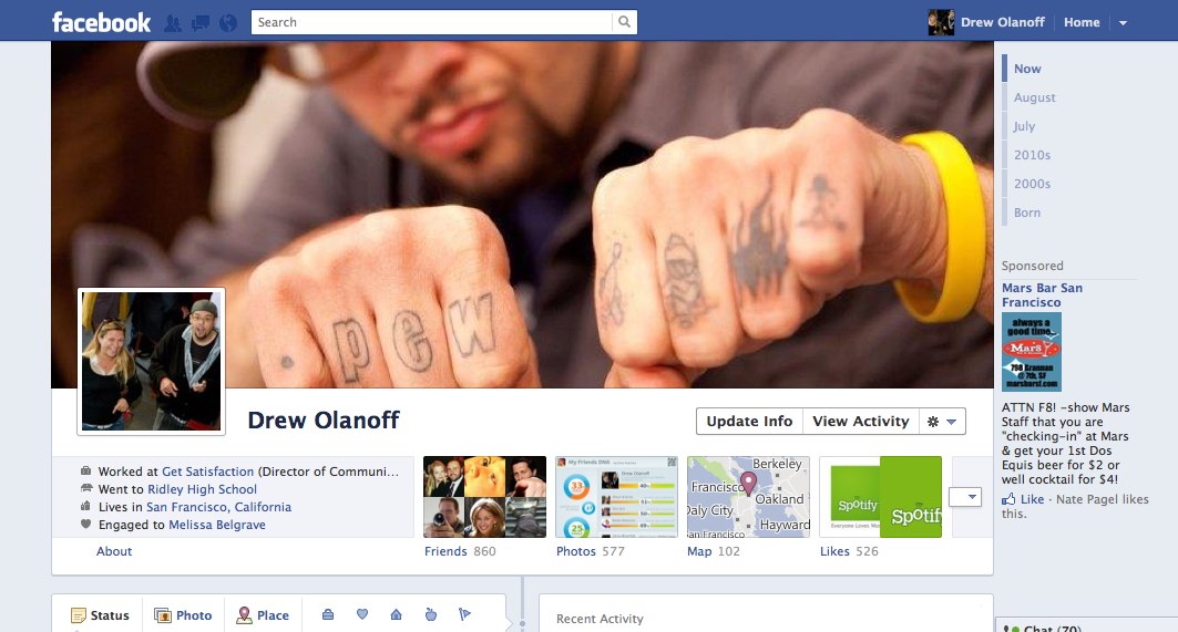 Hands on with Facebook Timeline - The Story of your Life - The Next Web