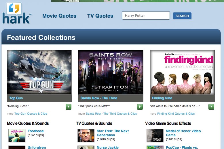Hark is the easiest way to listen to your favorite movie quote clips ...