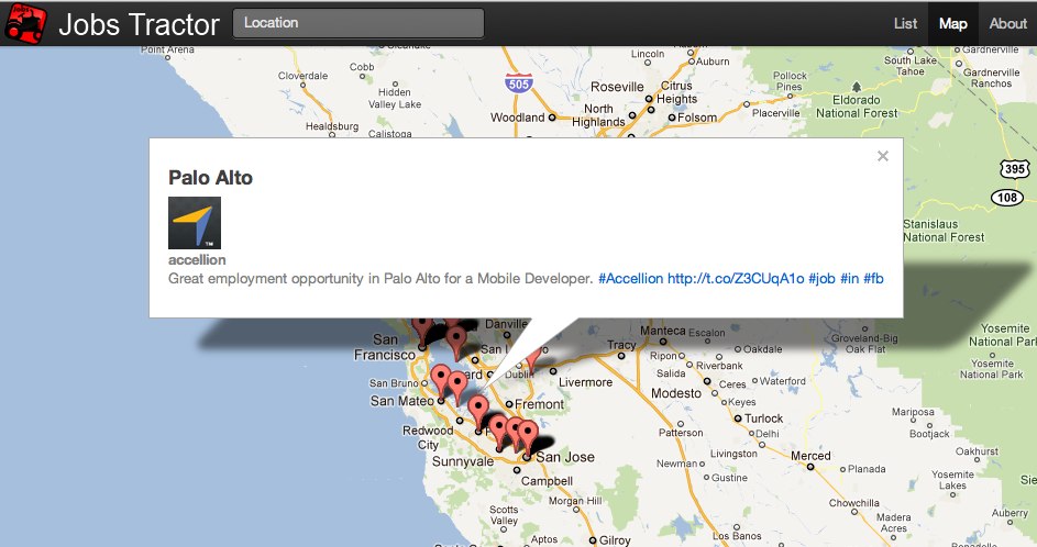 Jobs Tractor Checks Twitter for Developer Jobs