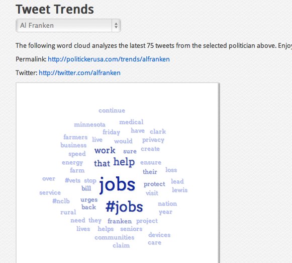 Track political tweets with PolitickerUSA