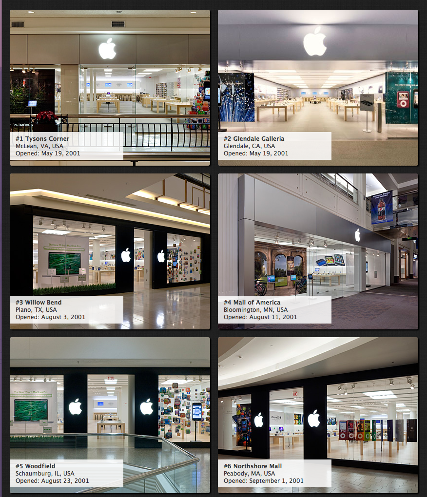 Check out this sweet gallery of every Apple Store - The Next Web