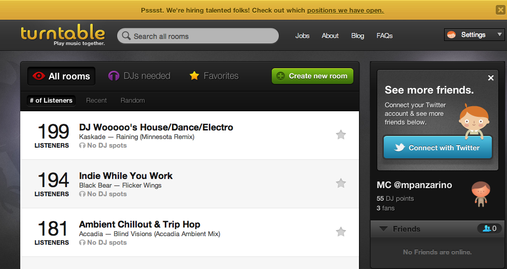 You Can Now sign in to Turntable.fm with Twitter - The Next Web