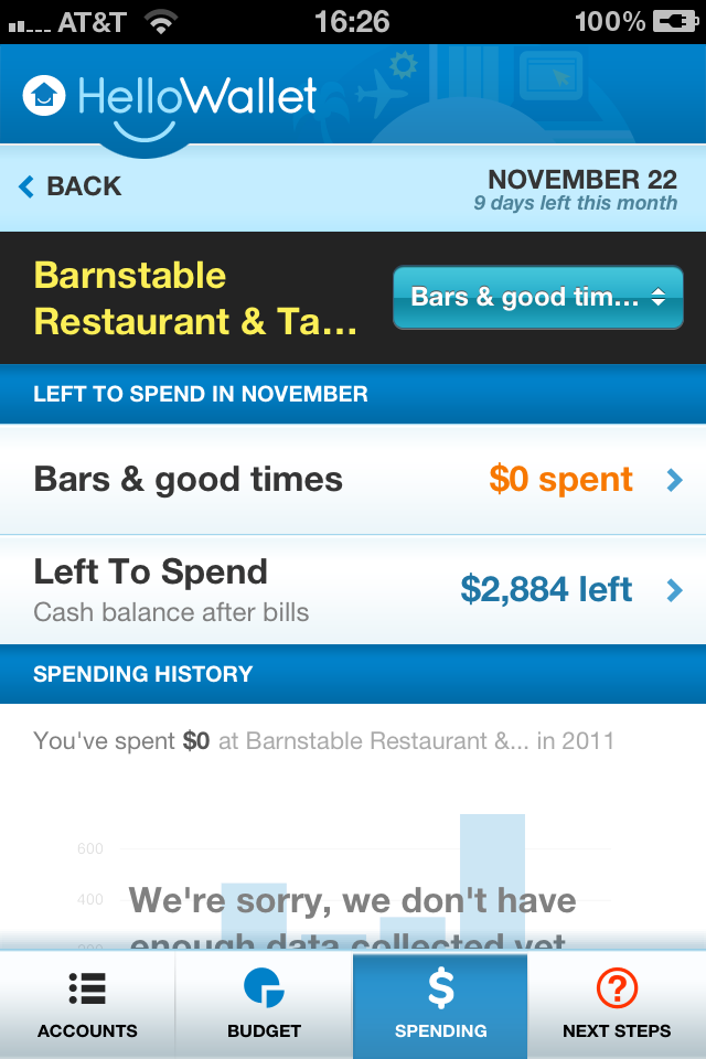 HelloWallet is a Brilliant Personal Finance App