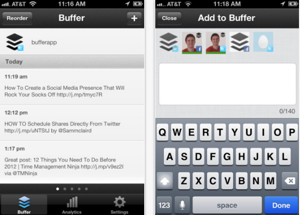 Buffer Launches Native iPhone App
