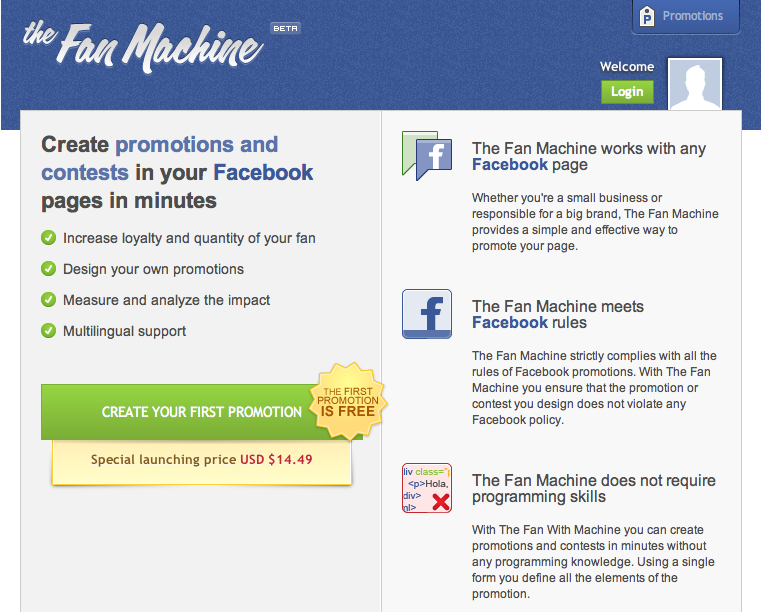 The Fan Machine Launches on Facebook