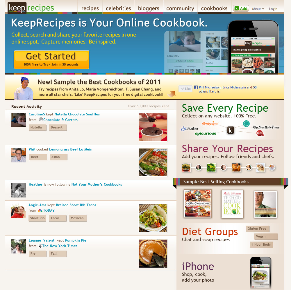KeepRecipes Launches iTunes for Recipes