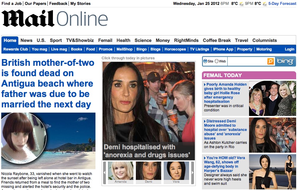 Daily Mail: World's Most Popular Newspaper Site