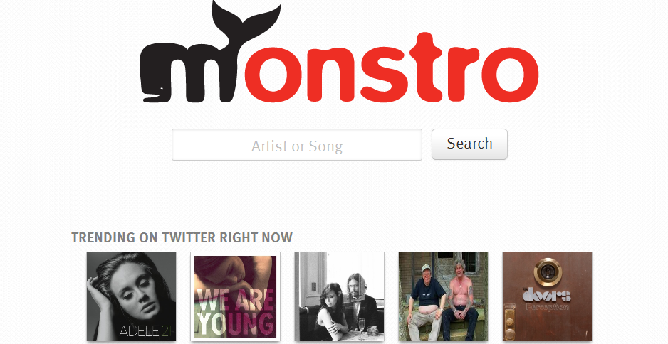 Monstro: Playlists From Music Shared on Twitter