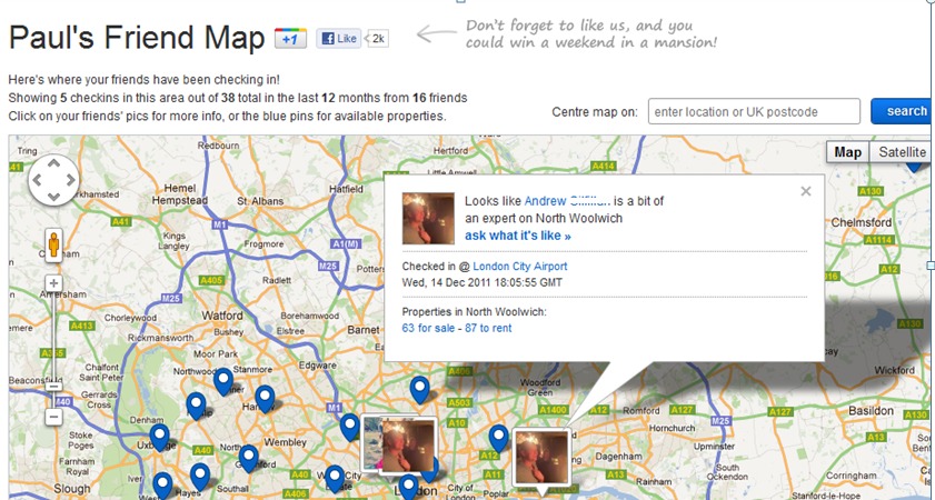 Friend Map Lets You Ask Facebook Friends Where to Live