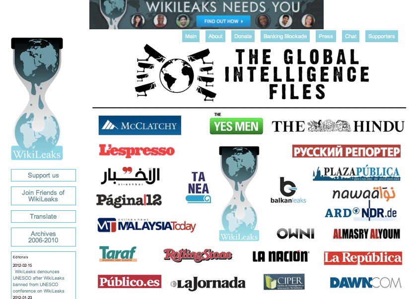 WikiLeaks to Publish 'The Global Intelligence Files'