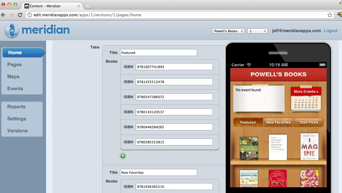 Meridian: A Content Management System for Places