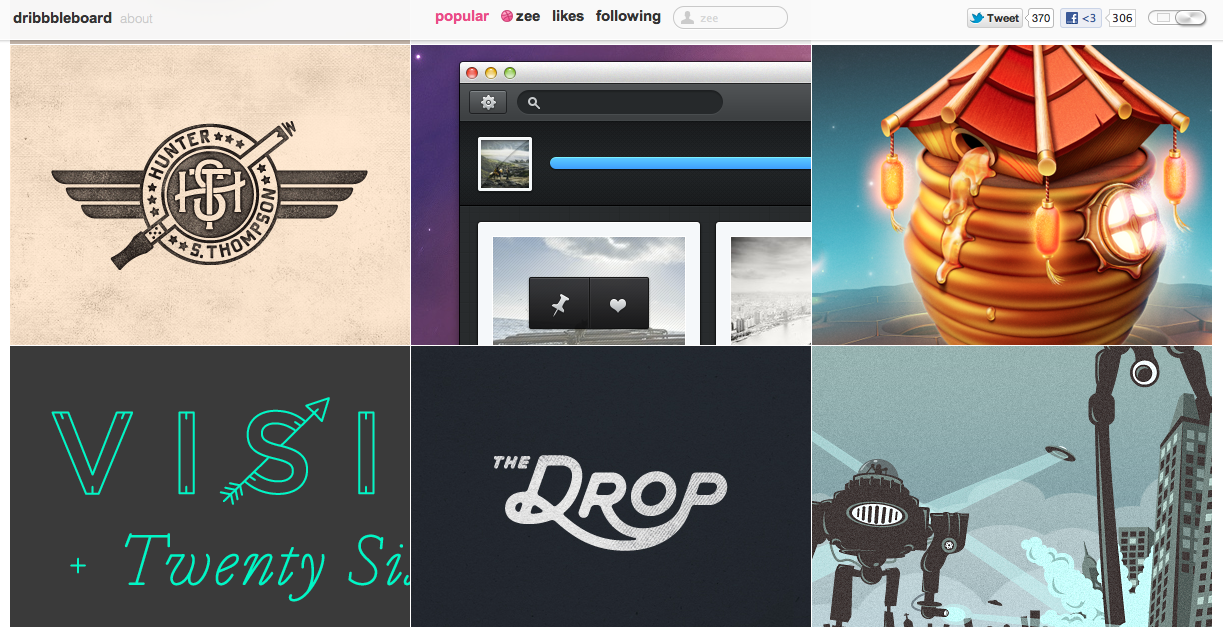 Dribbbleboard: A New Way for Designers to Browse Dribbble