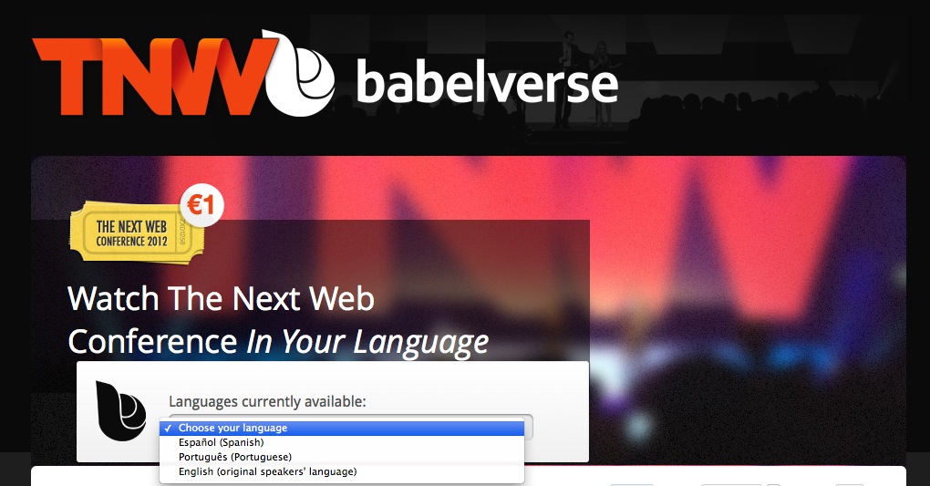 Babelverse Powers Real-Time Translation of TNW Conference