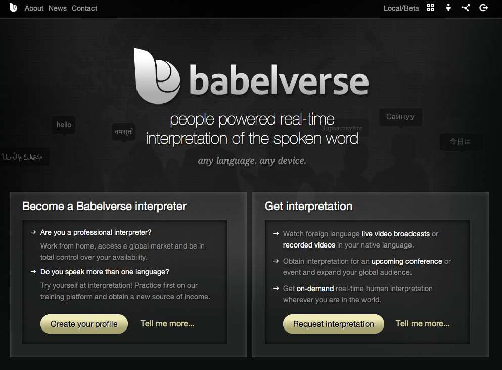 Voice Interpretation Startup Babelverse Unveils Public Beta
