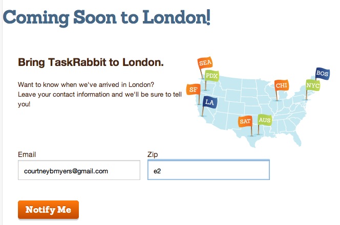 Coming Soon! TaskRabbit Prepares for its London Launch