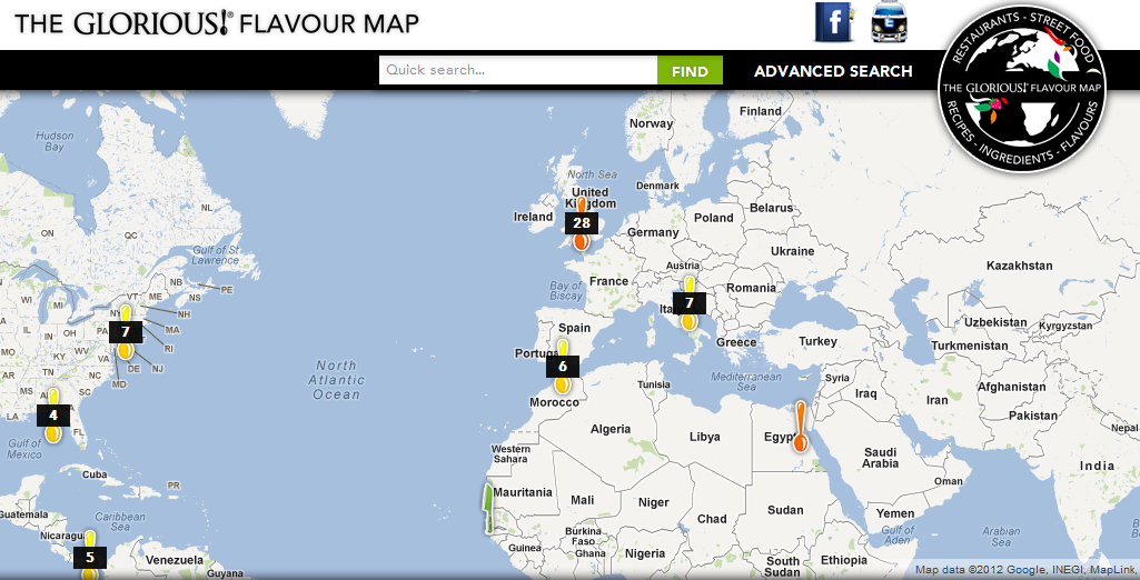 Flavour Map: An Interactive Map of Tastes