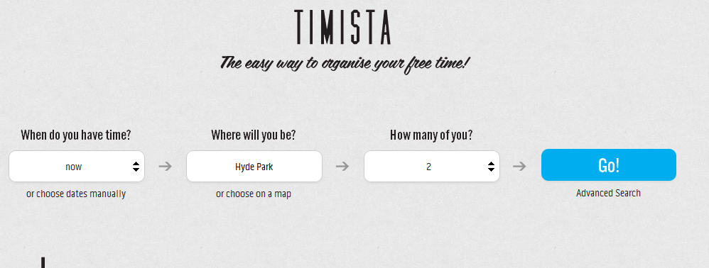 Timista: A Web App to Help Decide What to Do in London