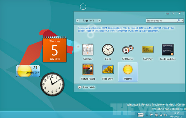 Windows 8: Gadgets to go!