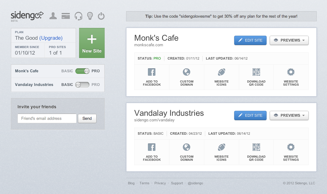 DIY Website Builder Sidengo Gets a Radical Revamp