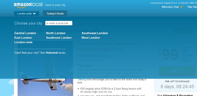 AmazonLocal Lands in the UK