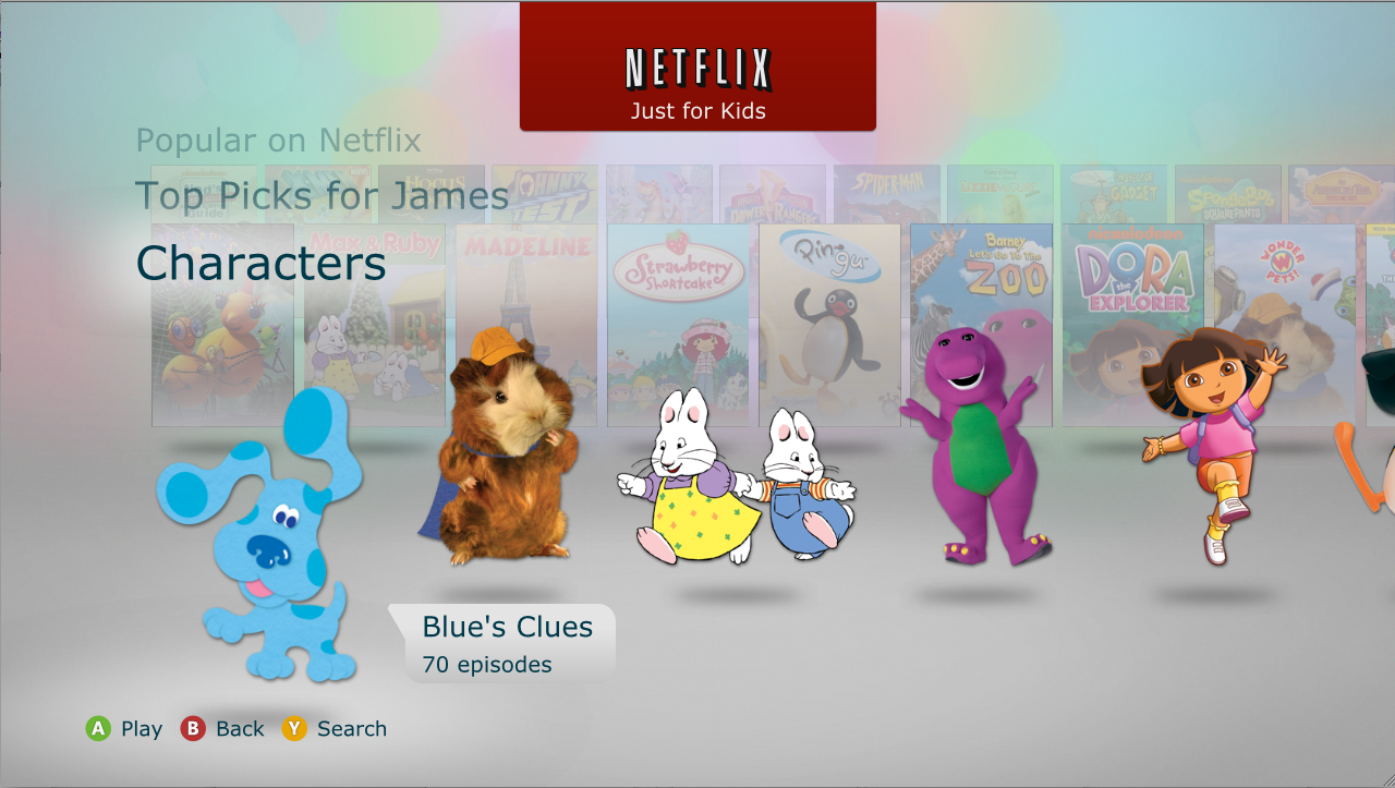Netflix's Xbox 360 App Gets 'Just for Kids' Section