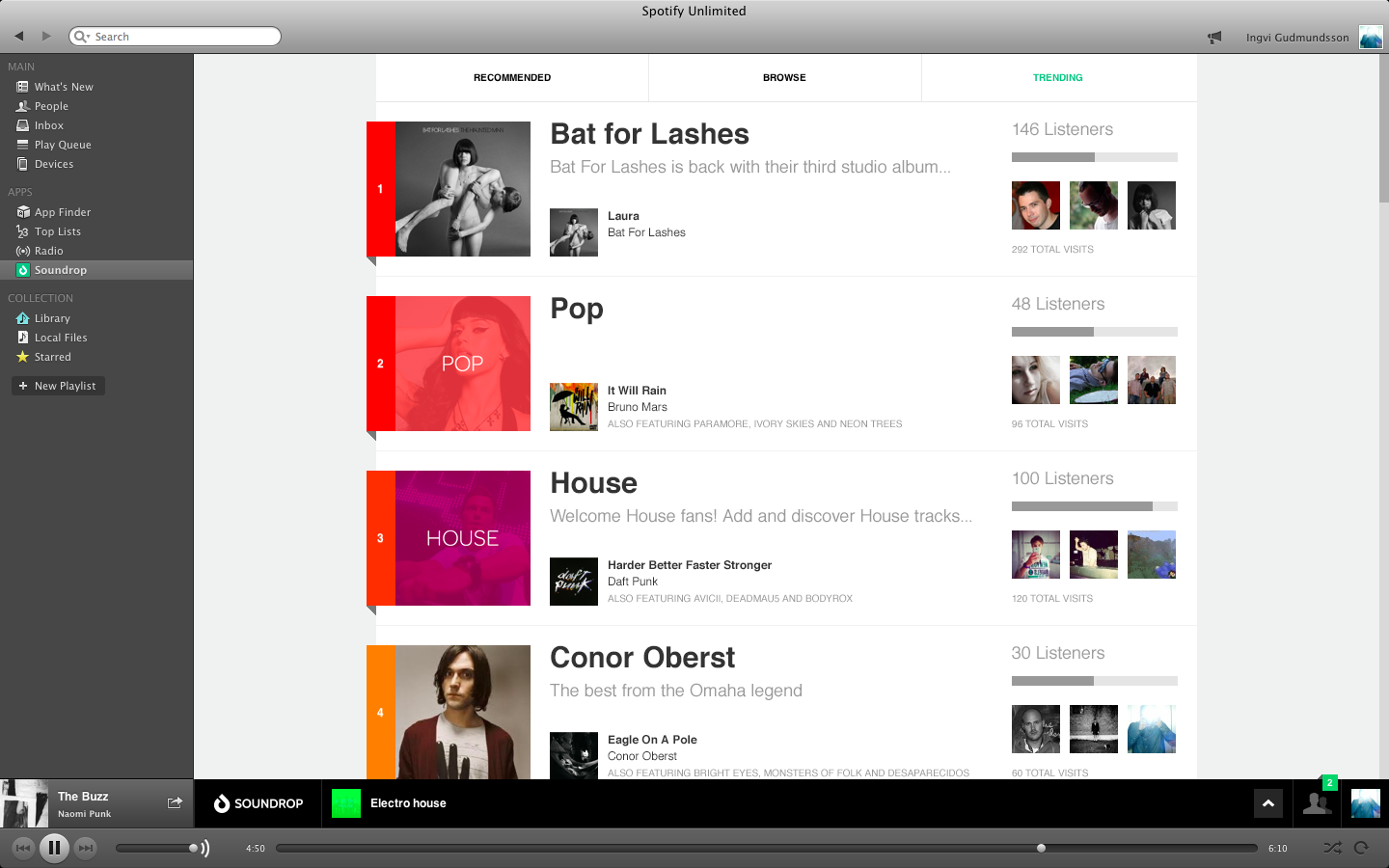 Soundrop Relaunches its Social Spotify App