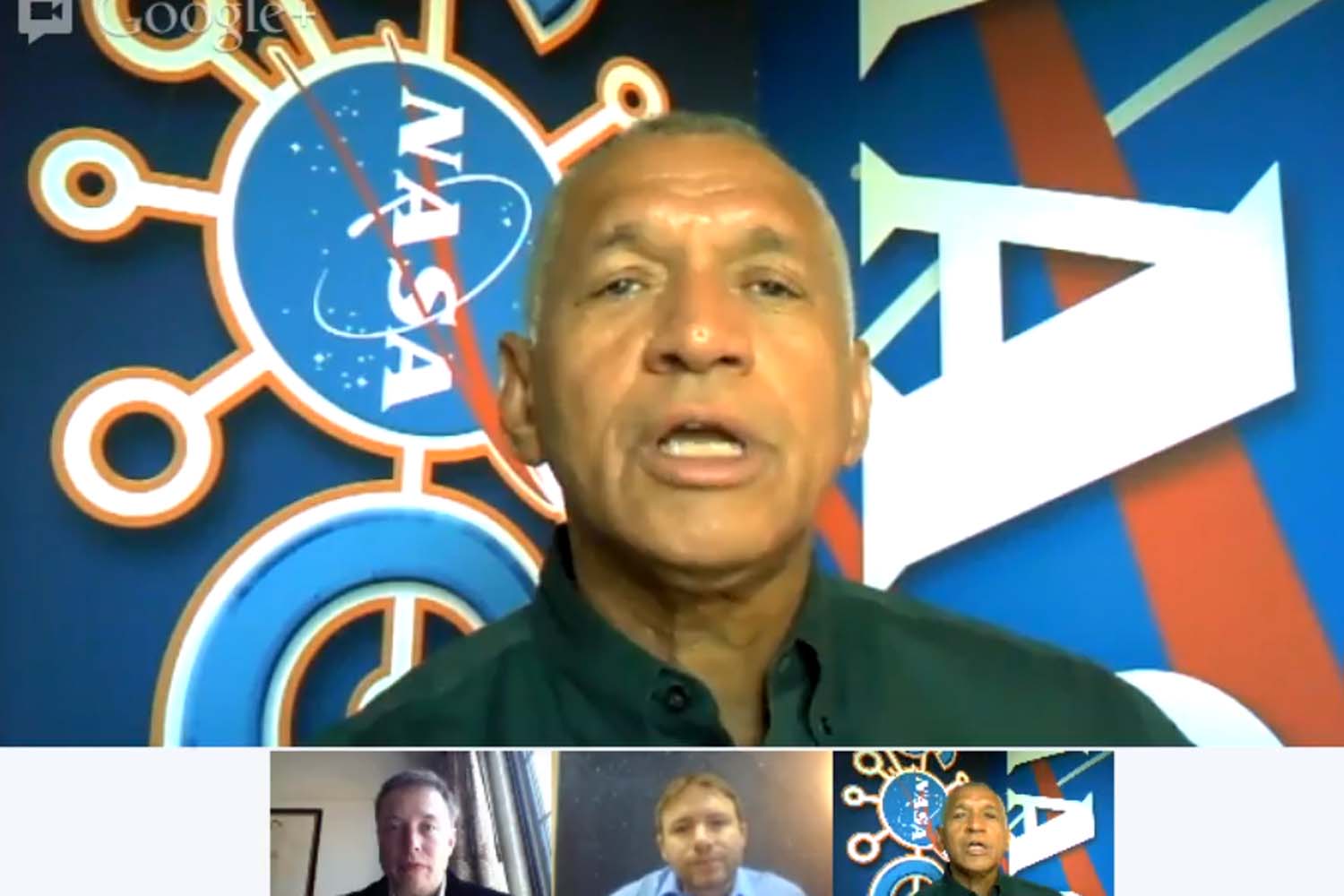 Elon Musk and NASA's Charles Bolden Discuss Dragon Capsule Launch