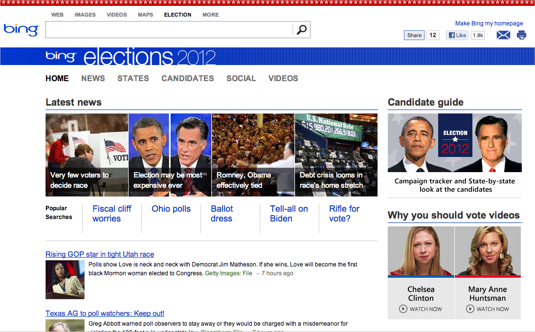 Microsoft Launches Bing Elections To Curate Your Political News