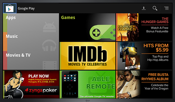Google Play Movies, TV Shows and Music Hits Google TV