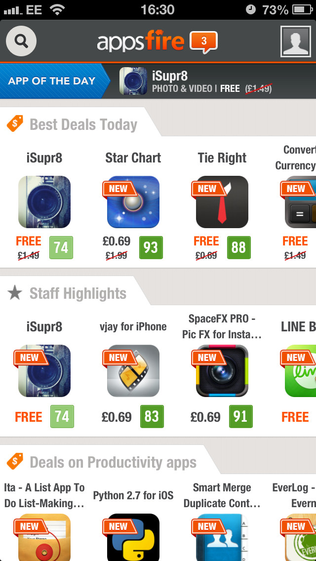 Appsfire Merges Deals and Discovery in its Blazing Fast App Update