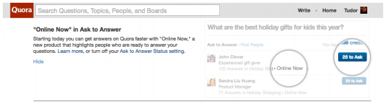 Quora Online Now Feature Lets You Connect With Experts In Real-Time
