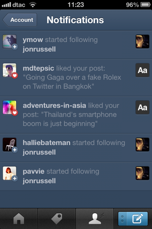 Tumblr Goes Native on iOS: Enhanced Dashboard, Notifications and More