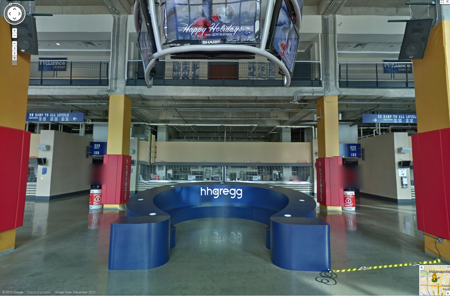 Google Maps Hosts 360-Degree Look at the Indianapolis Colts Stadium