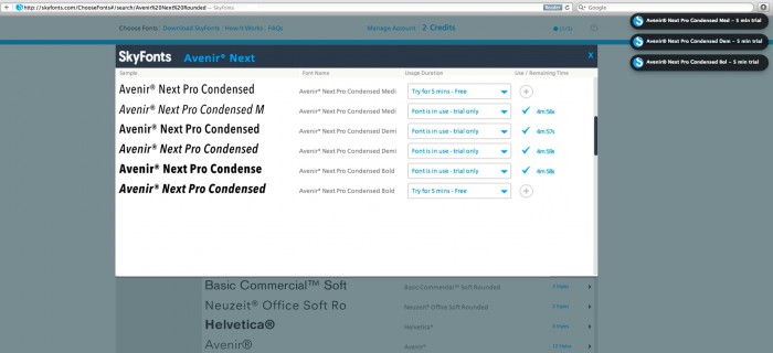 SkyFonts Lets Your Hire Fonts by the Day