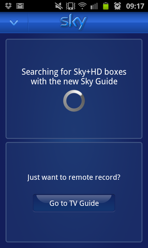 Sky+ Android App Gets Remote Control Functionality