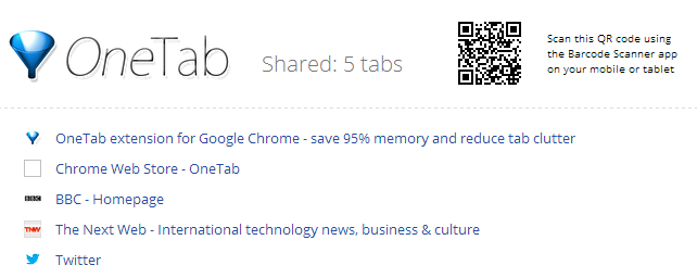 OneTab for Chrome Condenses all Your Tabs into One Page