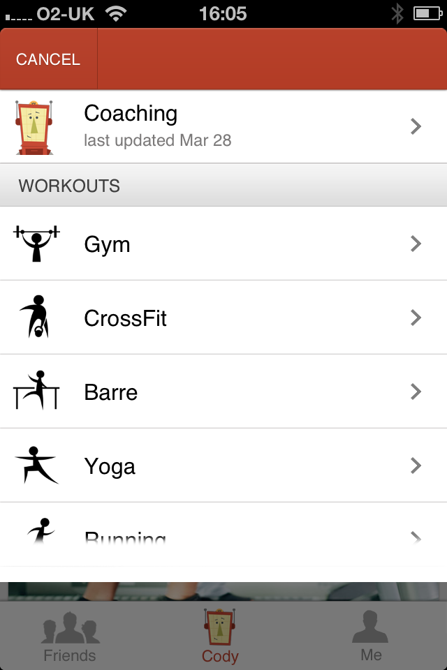 Cody: Record and Share Workouts With Friends