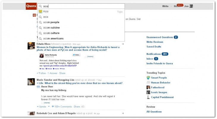 Quora Introduces Full-Text Search