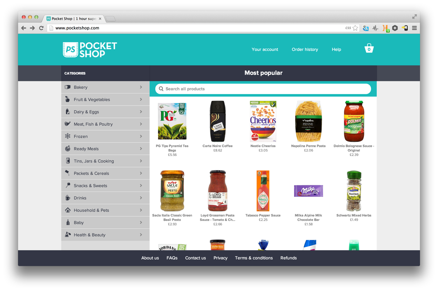 PocketShop: One-hour Grocery Deliveries Come to the UK