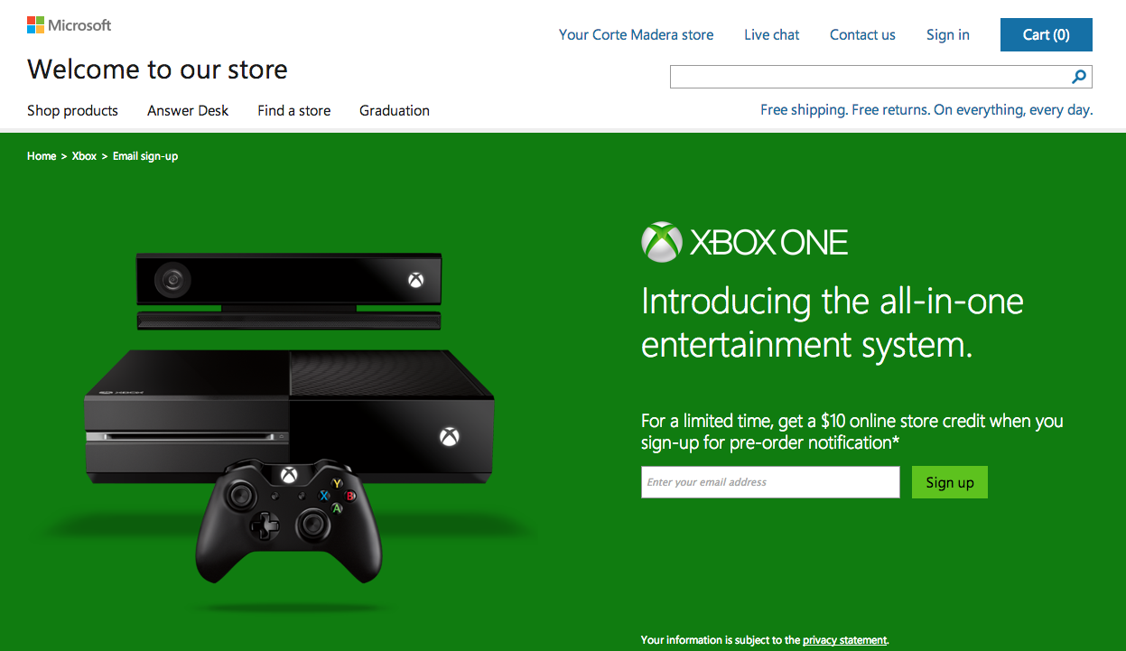 Microsoft Accepting Sign-Ups For Pre-Order Notifications For Xbox One