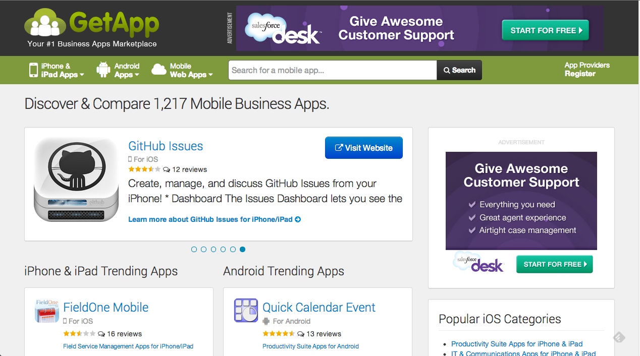 GetApp's Web Marketplace For Business Apps Gets a Mobile Section