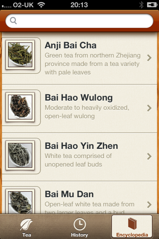 Tea App Now Includes Encyclopedia of Teas