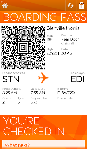 EasyJet's Mobile Boarding Pass Trial Now in 38 Airports