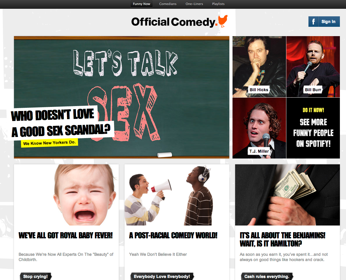 Spotify Shows Its Funny Bone With Launch of Original Comedy App