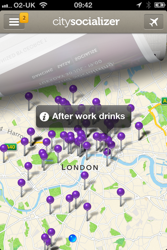 Citysocializer Plots Social Activities on a Map