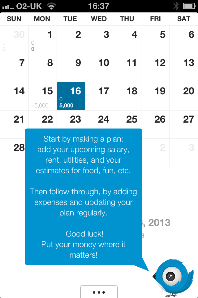 Dollarbird: A Smart Calendar App for Tracking Expenses