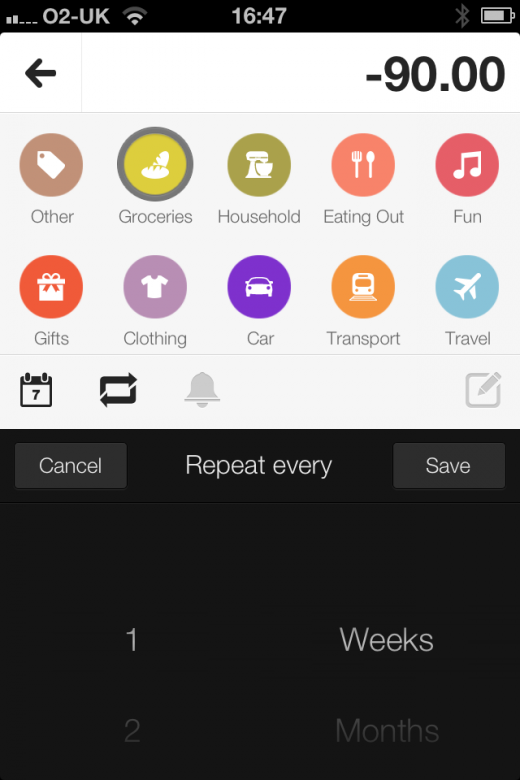 Dollarbird: A Smart Calendar App for Tracking Expenses