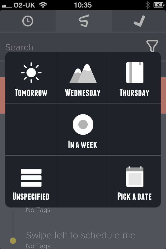 Swipes is a Beautiful GTD App With Tagging and Scheduling
