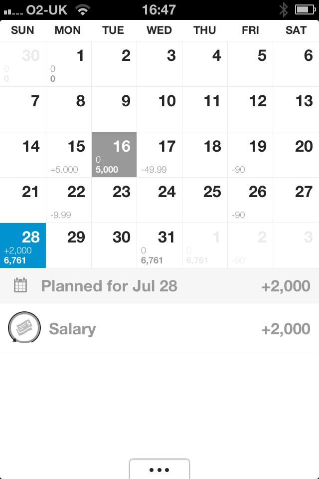 Dollarbird: A Smart Calendar App for Tracking Expenses